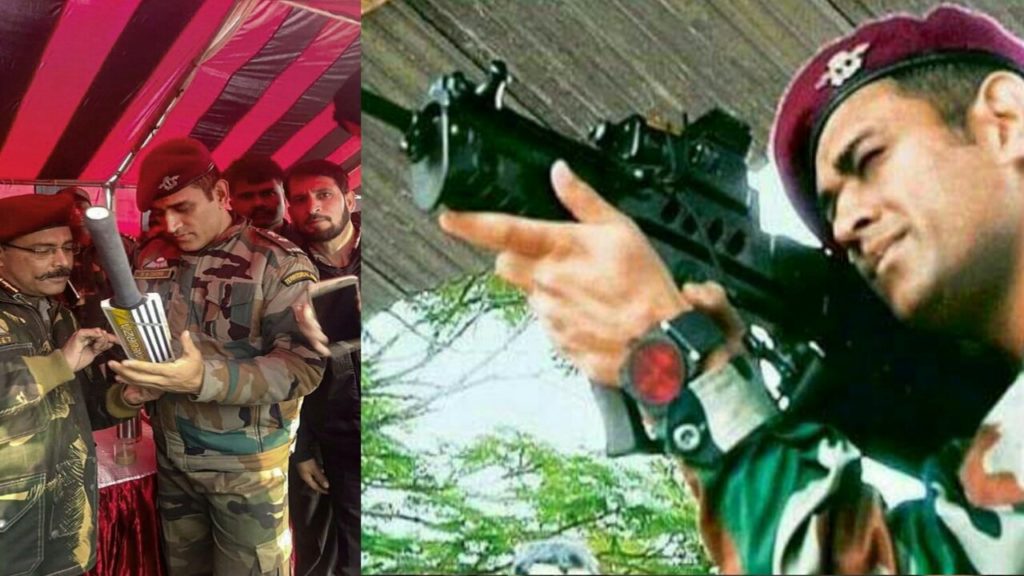 MS Dhoni has started guard duty in Kashmir as Hon Lieutenant Colonel