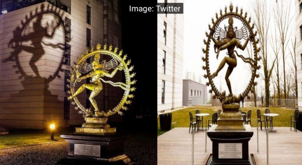 Bhagwan Shiva As Natraj statue at CERN Switzerland Lab